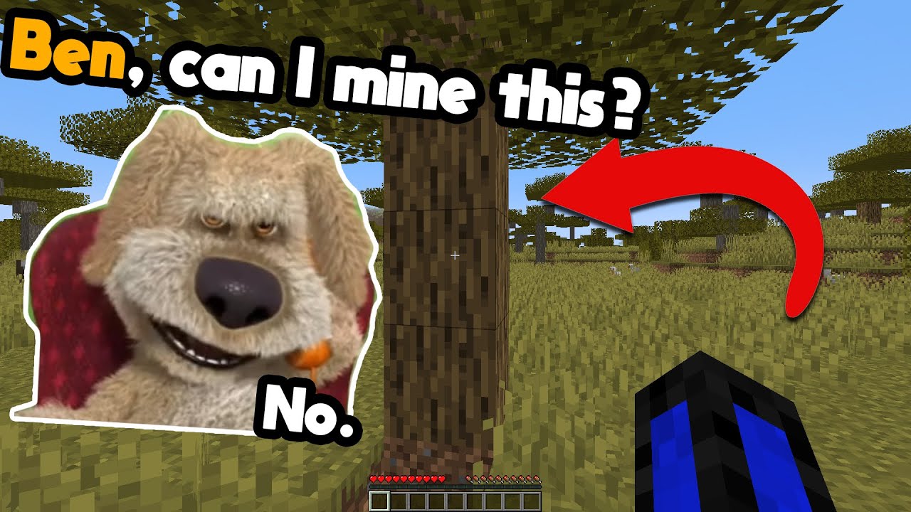 Minecraft, But Talking BEN Controls What I Do... - Minecraft videos