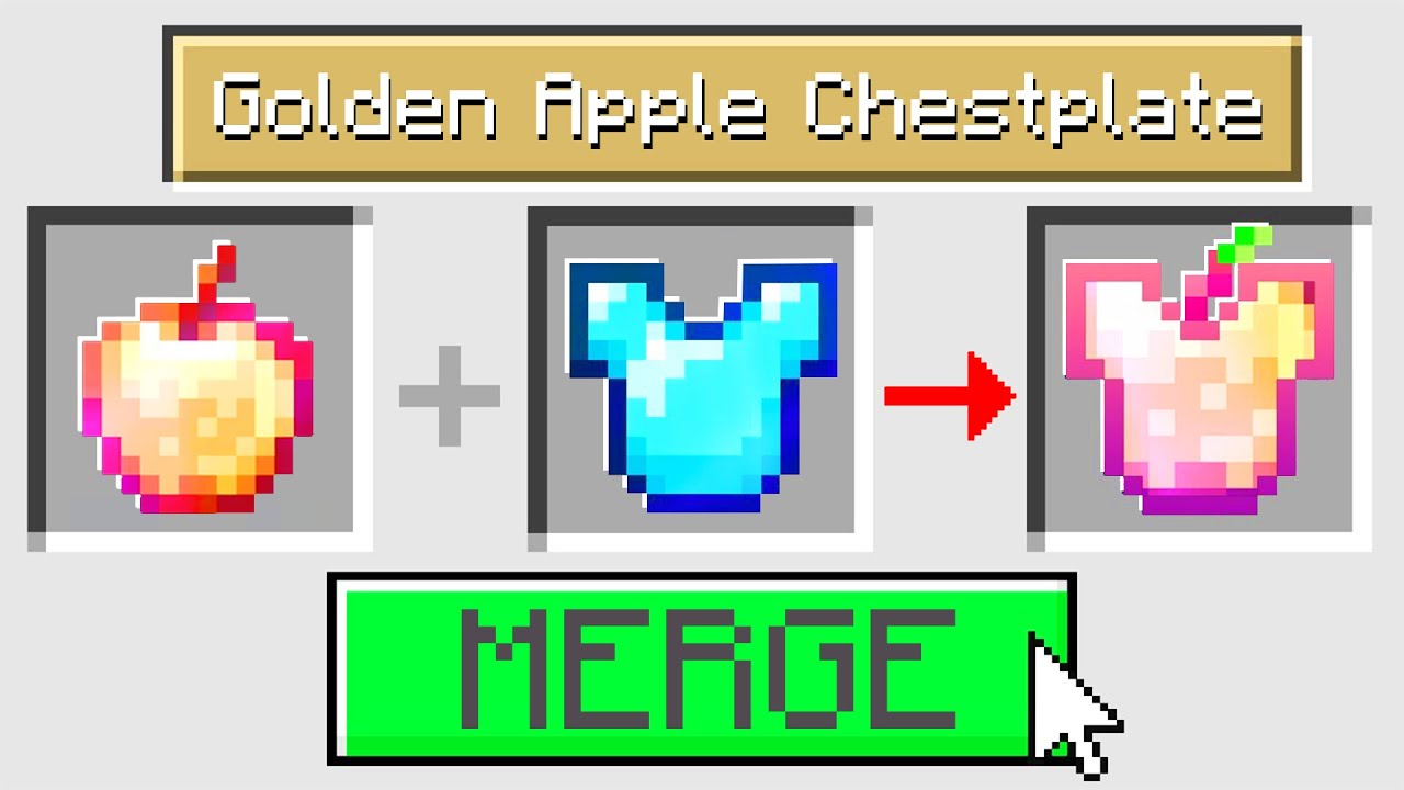 Minecraft But You Can Merge Items - Minecraft videos