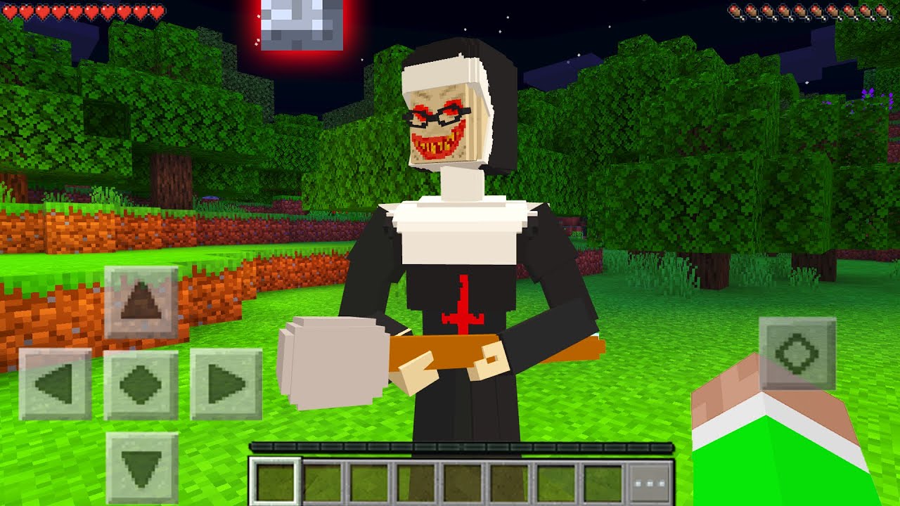 Minecraft PE : EVIL NUN MOD in Minecraft Pocket Edition - Minecraft videos