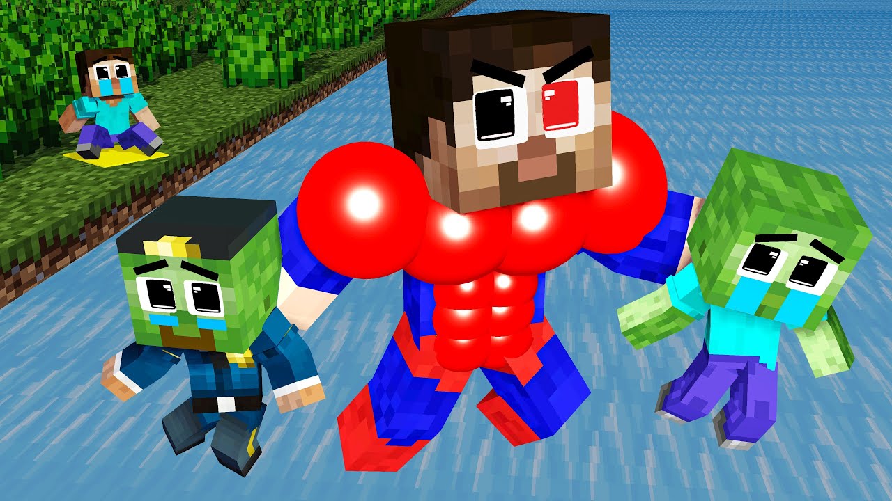 Monster School : What if Poor Baby Zombie stopped the bad superhero ...