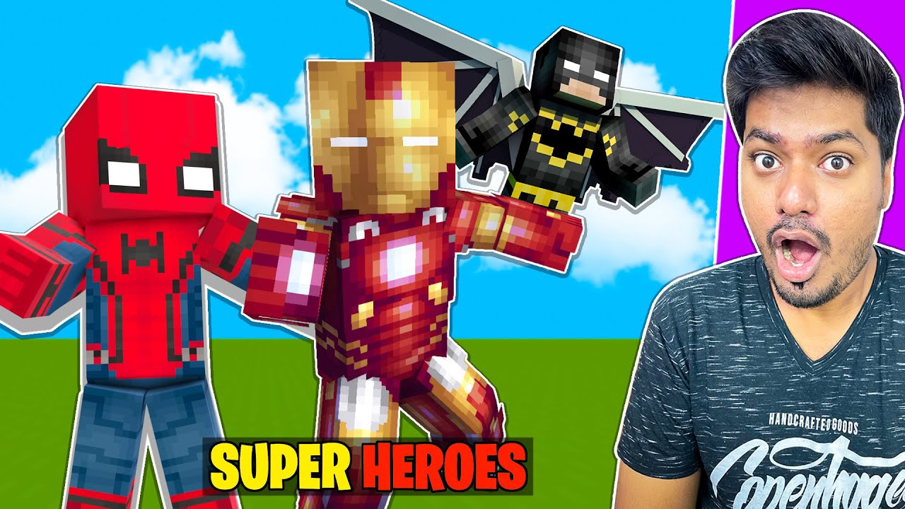 Overpowered Superheroes Suits in Minecraft - Minecraft videos