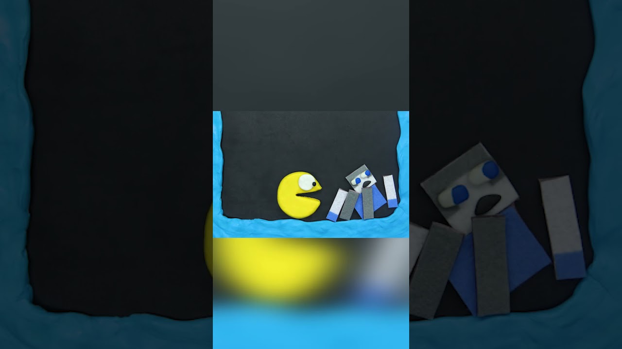 Pacman and Minecraft kill Ghost #Short - Minecraft videos