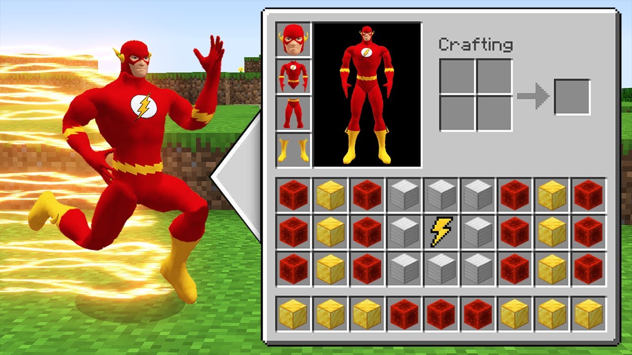 REALISTIC FLASH vs Flash Point Inventory Shop! MINECRAFT SUPERHEROES ...