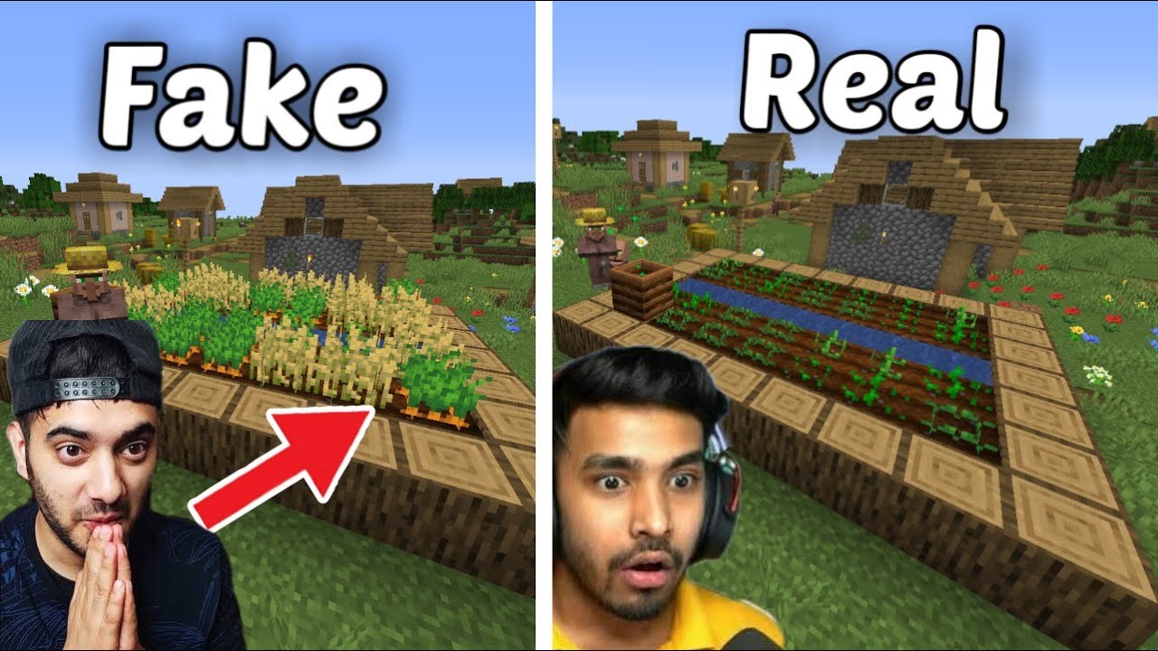 Real vs fake speedruns in Minecraft #2 - Minecraft videos