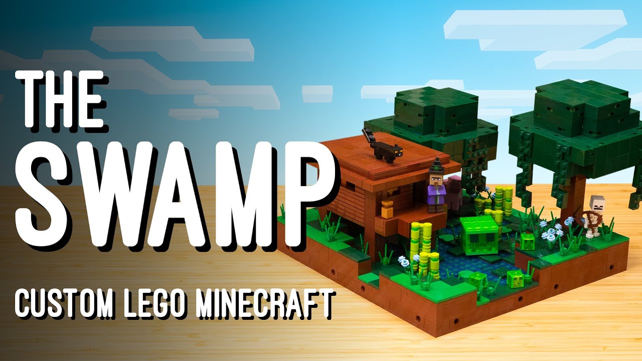 The Swamp! Creating a LEGO Minecraft World - Minecraft videos