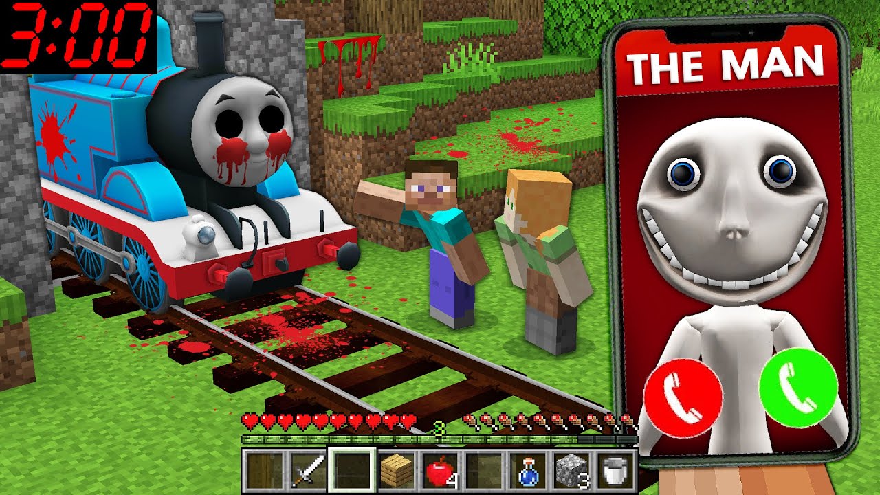 Thomas & The Man From Window vs Minions in minecraft - animations ...