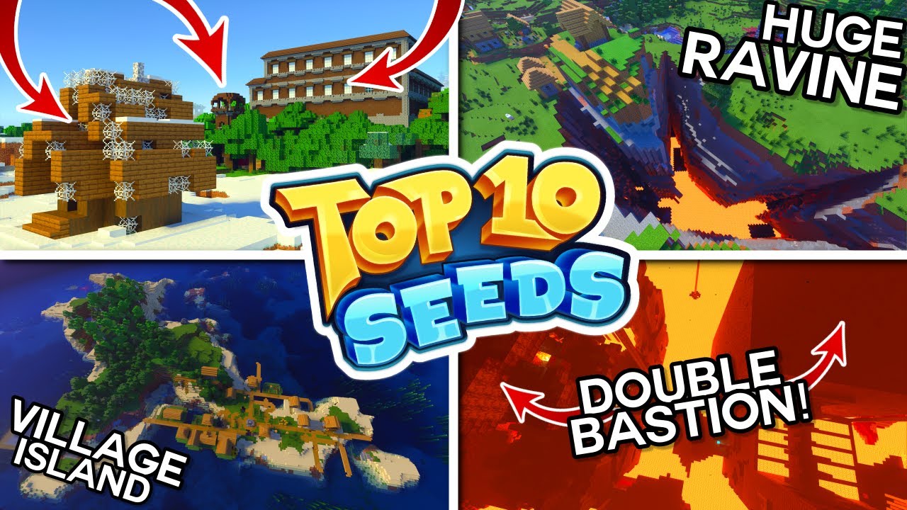 Top 10 Minecraft Seeds Of The Week | Double Bastions, Huge Ravine ...