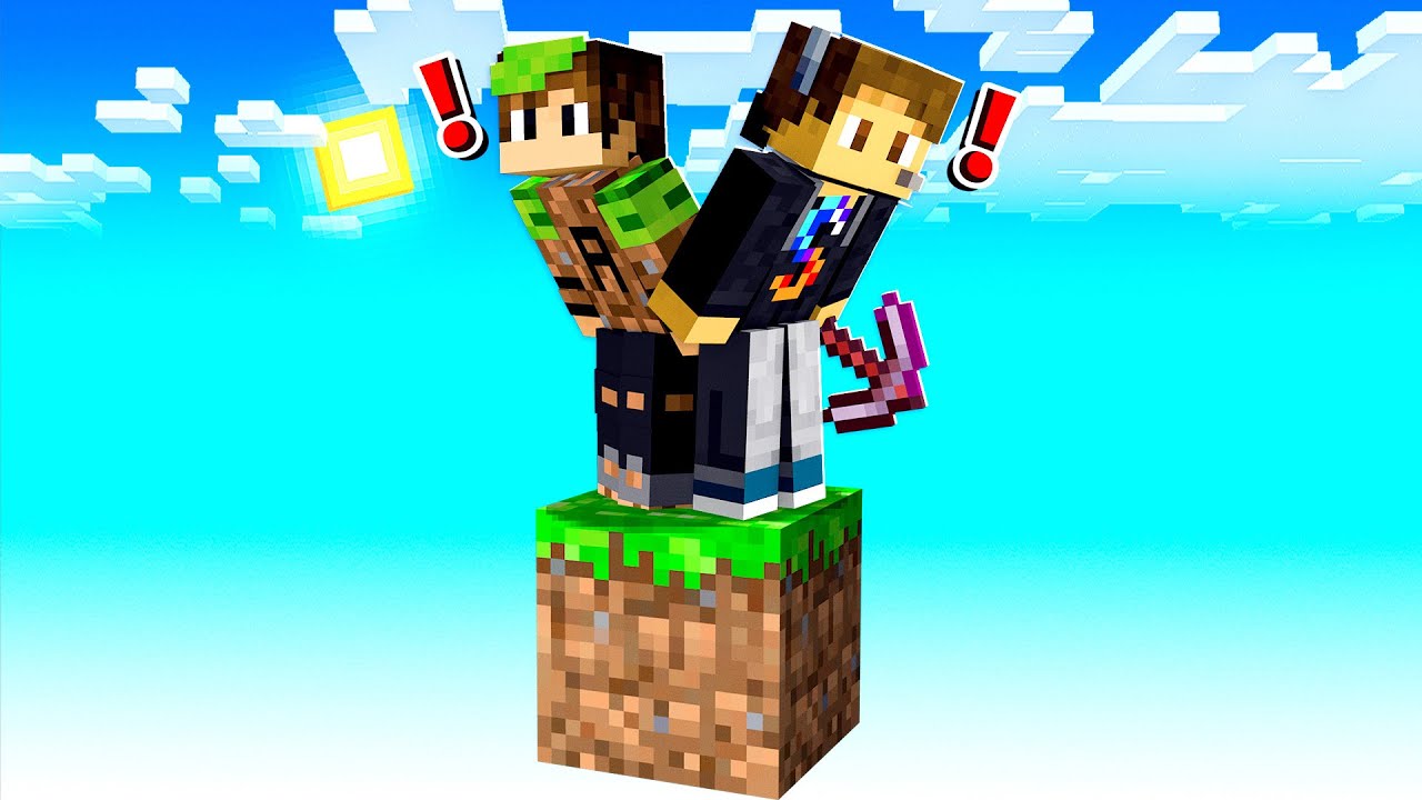 Trapping My Friends On One Block in Minecraft - Minecraft videos