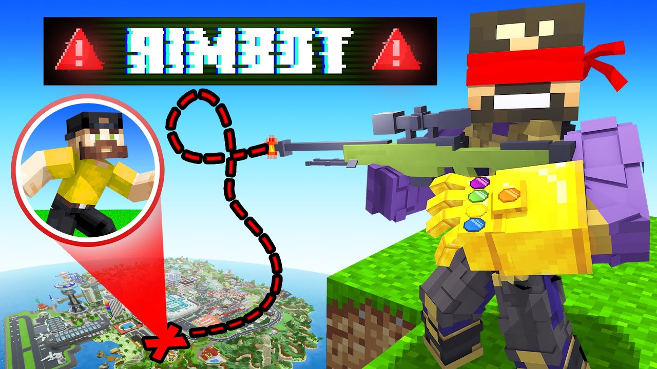 Using Aimbot in Minecraft (Insane Craft) - Minecraft videos