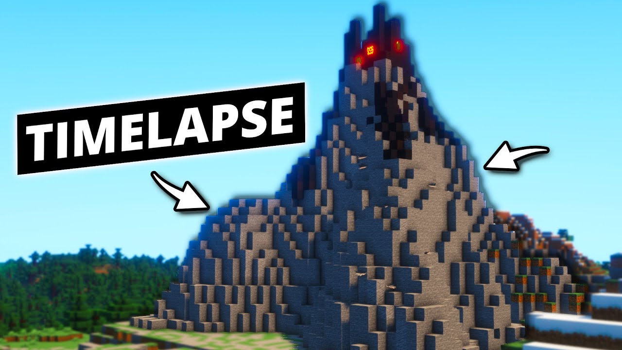 Volcano in Minecraft | Timelapse - Minecraft videos