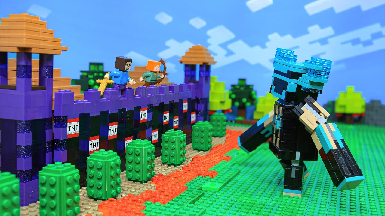 Warden Vs The Most Secure House - Lego Stop Motion | Minecraft ...
