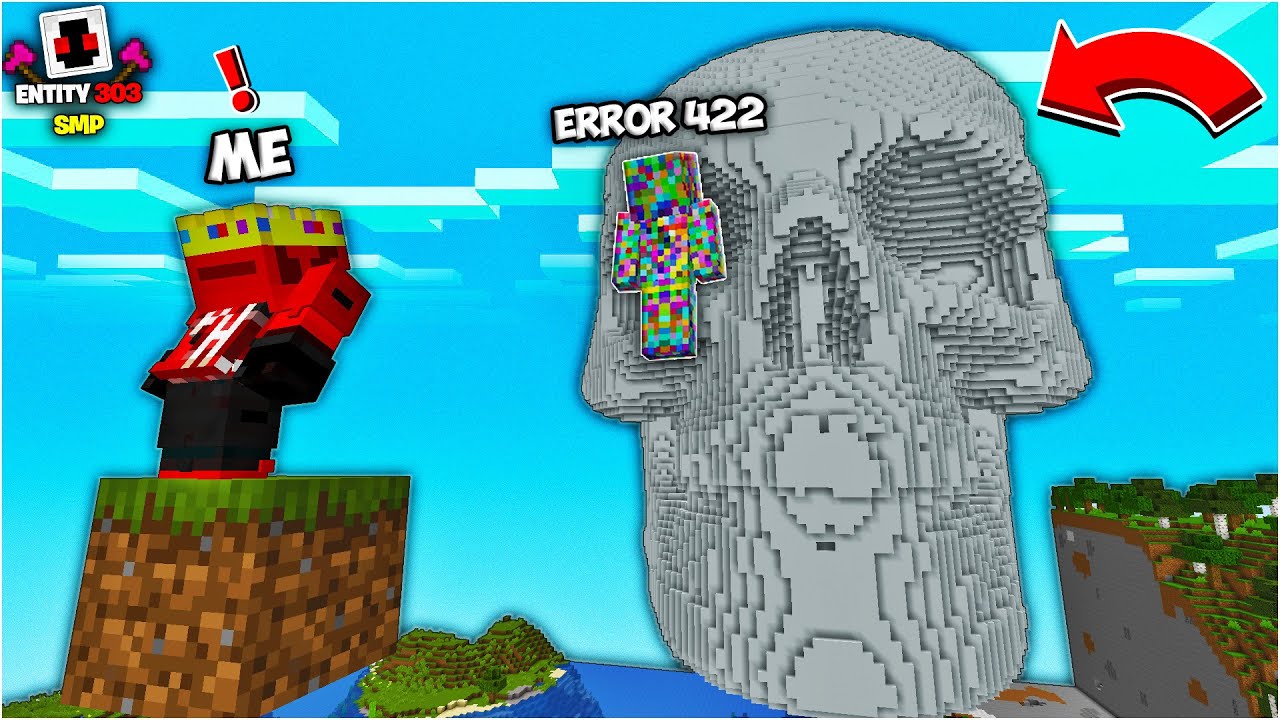 We Found The HORROR SKULL of Error 422 on The ENTITY 303 SMP Minecraft ...