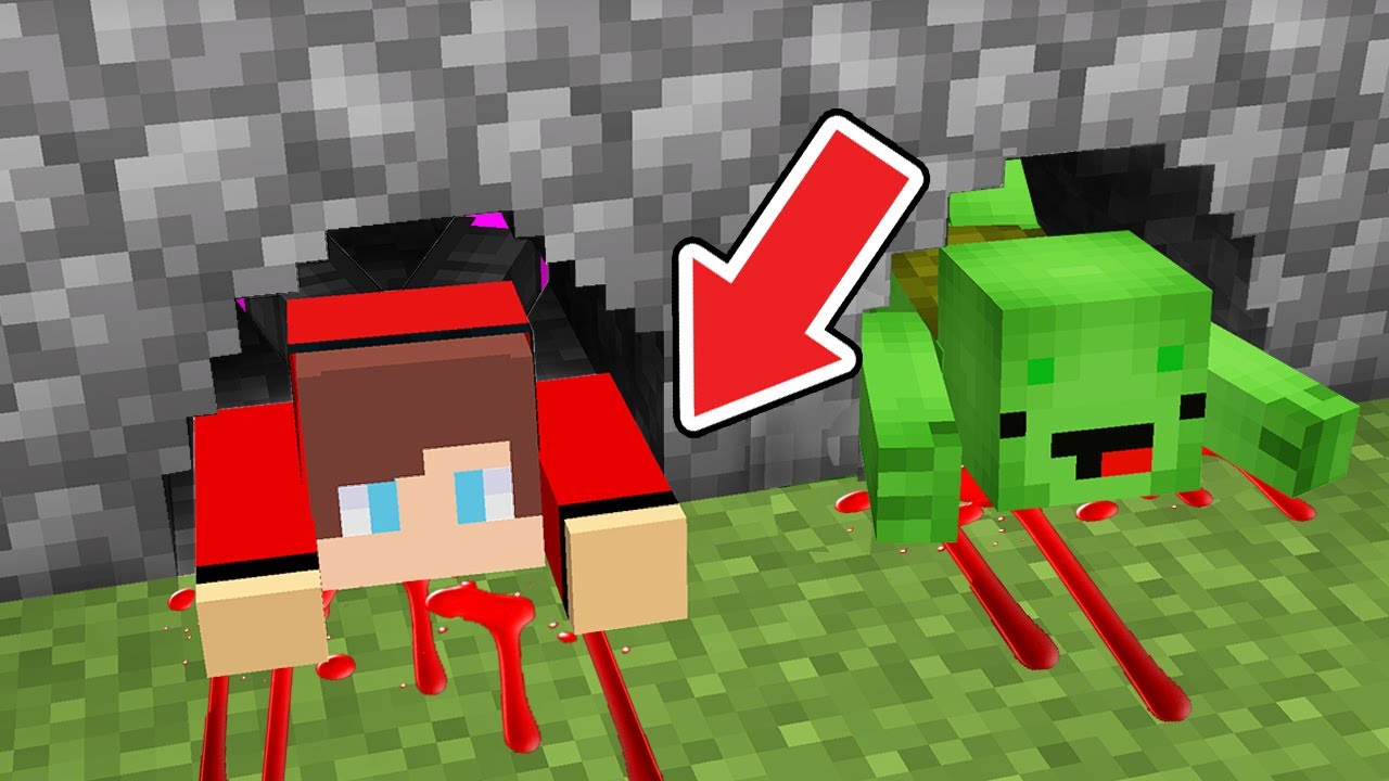 Who Dragged Mikey and JJ into Scary Tunnel in Minecraft ? (Maizen Mizen Mazien) - Minecraft videos