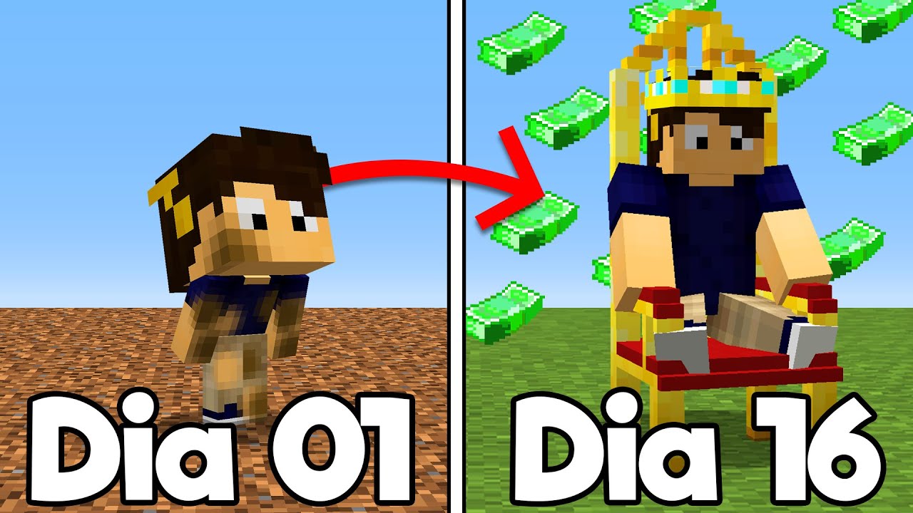 A Cada DIA eu fico mais RICO no MINECRAFT - Minecraft videos