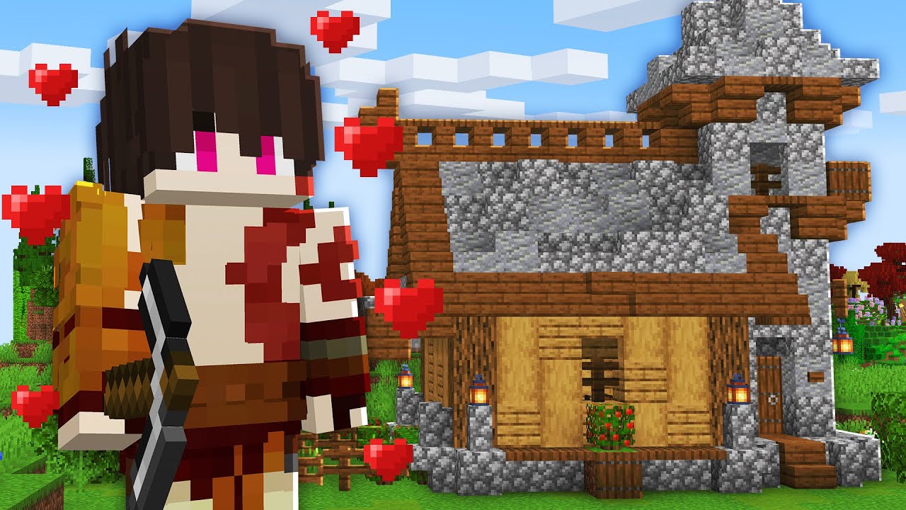 A MINHA NOVA CASA FICOU LINDA!!! - Minecraft Medieval - Minecraft videos