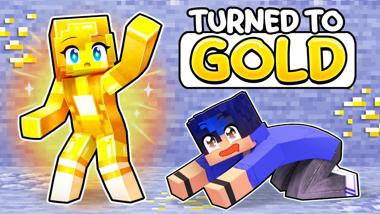Aphmau TURNED TO GOLD in Minecraft! - Minecraft videos