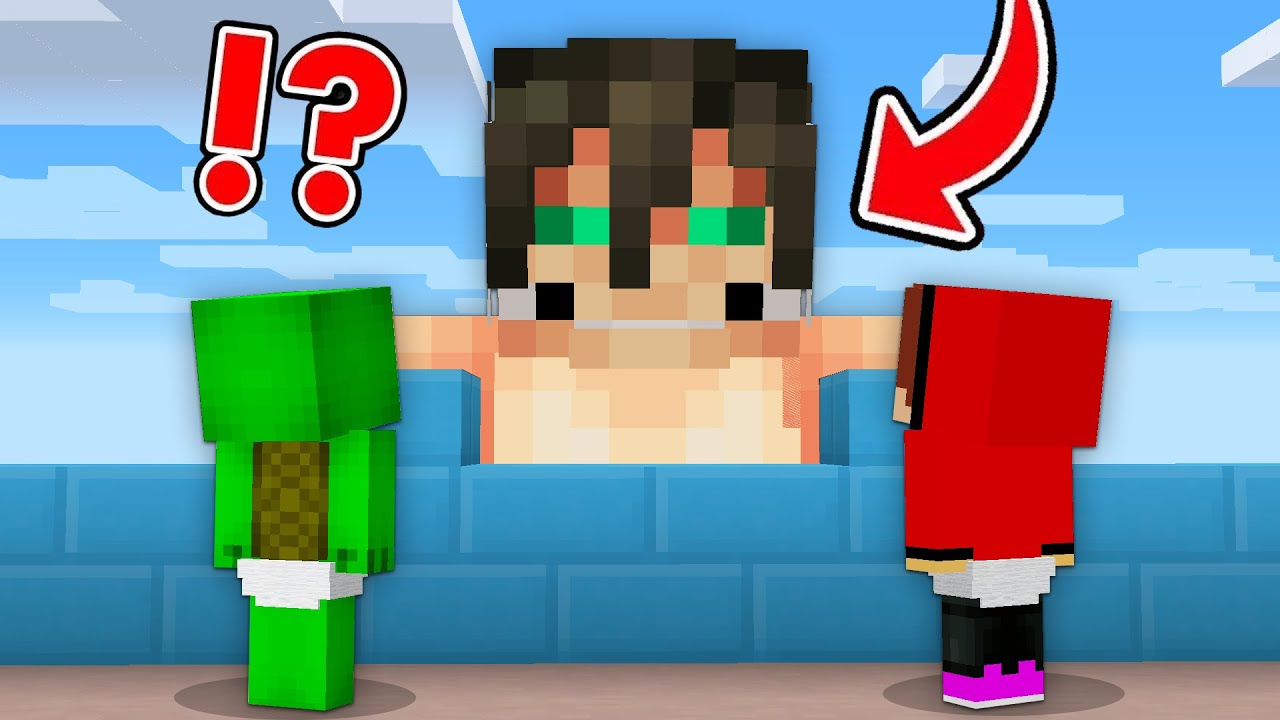 Attack on Titan vs Baby JJ and Mikey in Minecraft challenge (Maizen Mizen Mazien) - Minecraft videos