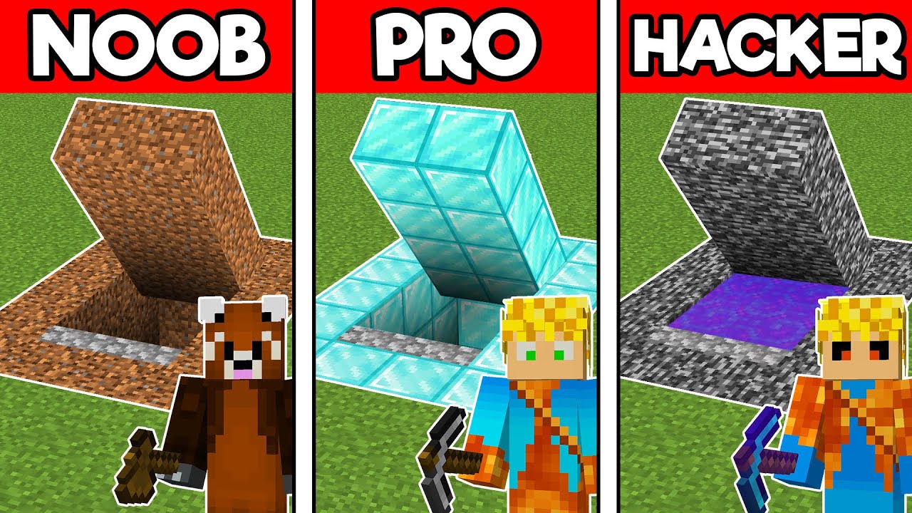 DE BASE SECRETA NOOB A BASE SECRETA PRO NO MINECRAFT!! - Minecraft videos