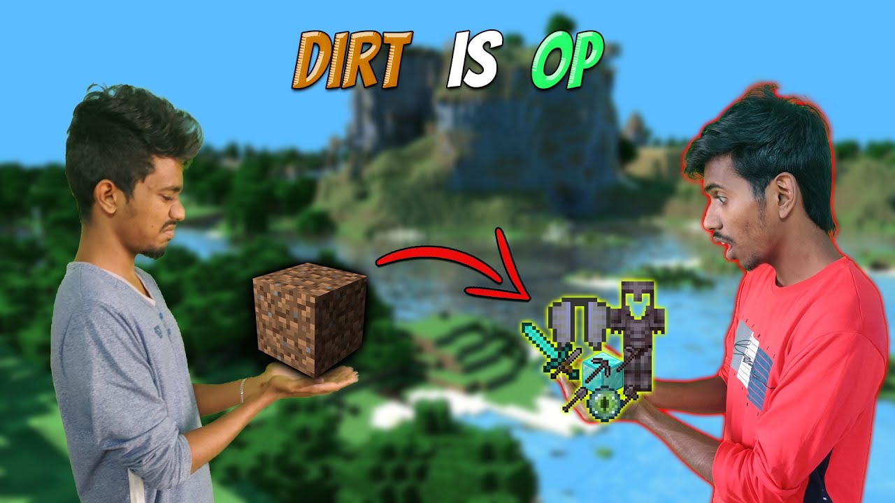 Fighting EnderDragon With OP Loots - Got From Dirt | Minecraft Tamil - Minecraft videos