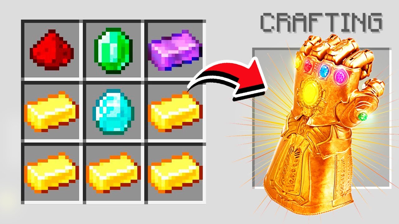 I Crafted INFINITY GAUNTLET In Minecraft !!! - Minecraft videos