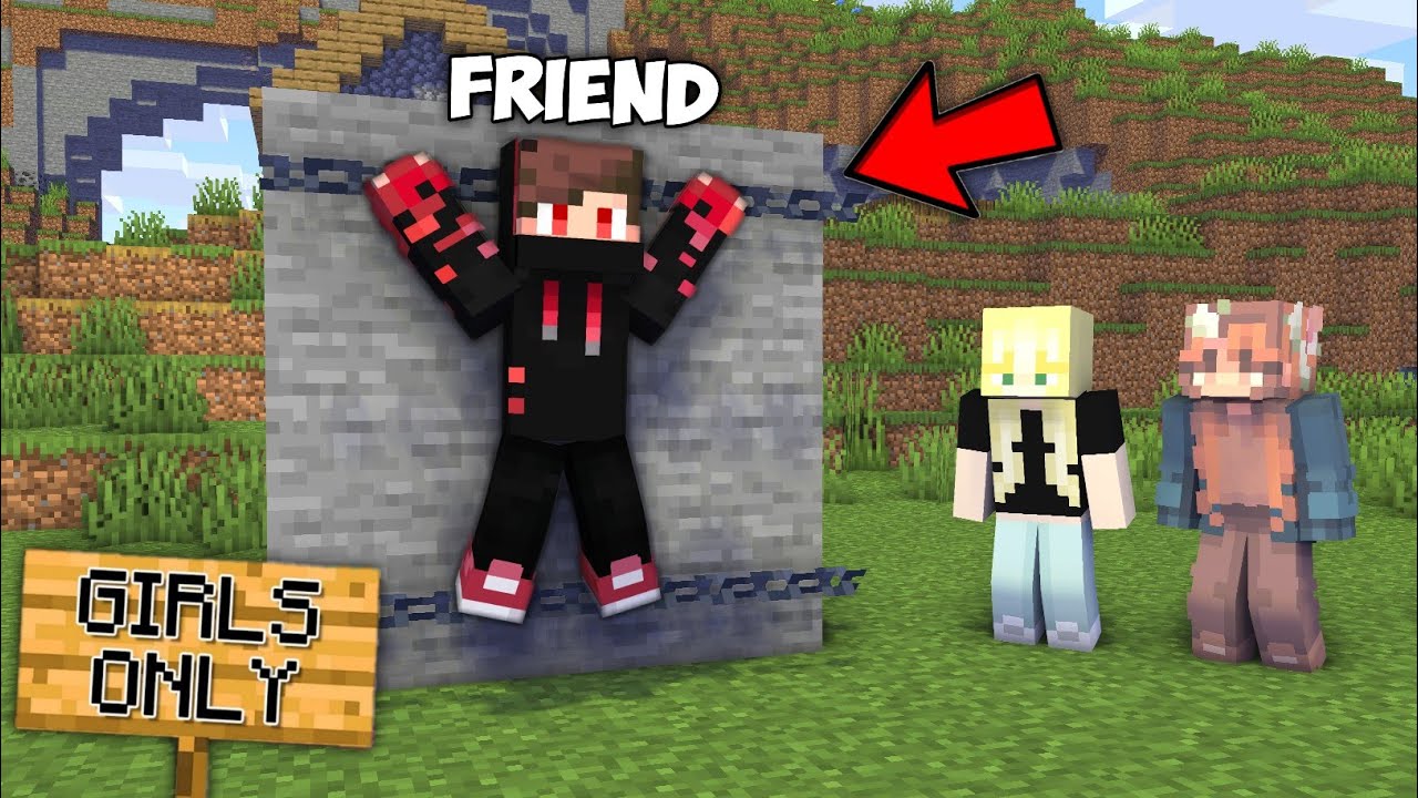 I Pranked My Friend into GIRLS ONLY Minecraft Server... - Minecraft videos