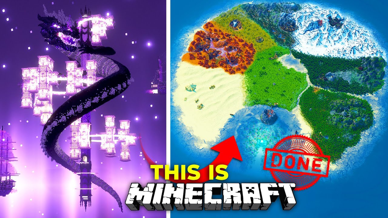 I Redesigned ALL of Minecraft - The ULTIMATE Survival World FINALE ...