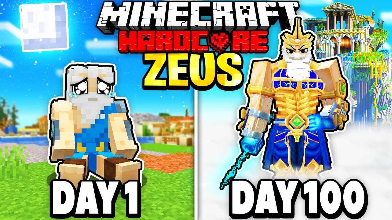 I Survived 100 Days as ZEUS in Minecraft.. Here's What Happened ...