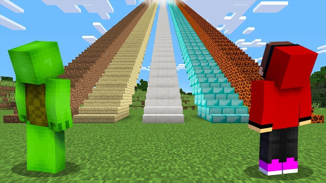 IF YOU CHOOSE THE WRONG STAIR, YOU DIE! - Minecraft - Minecraft videos