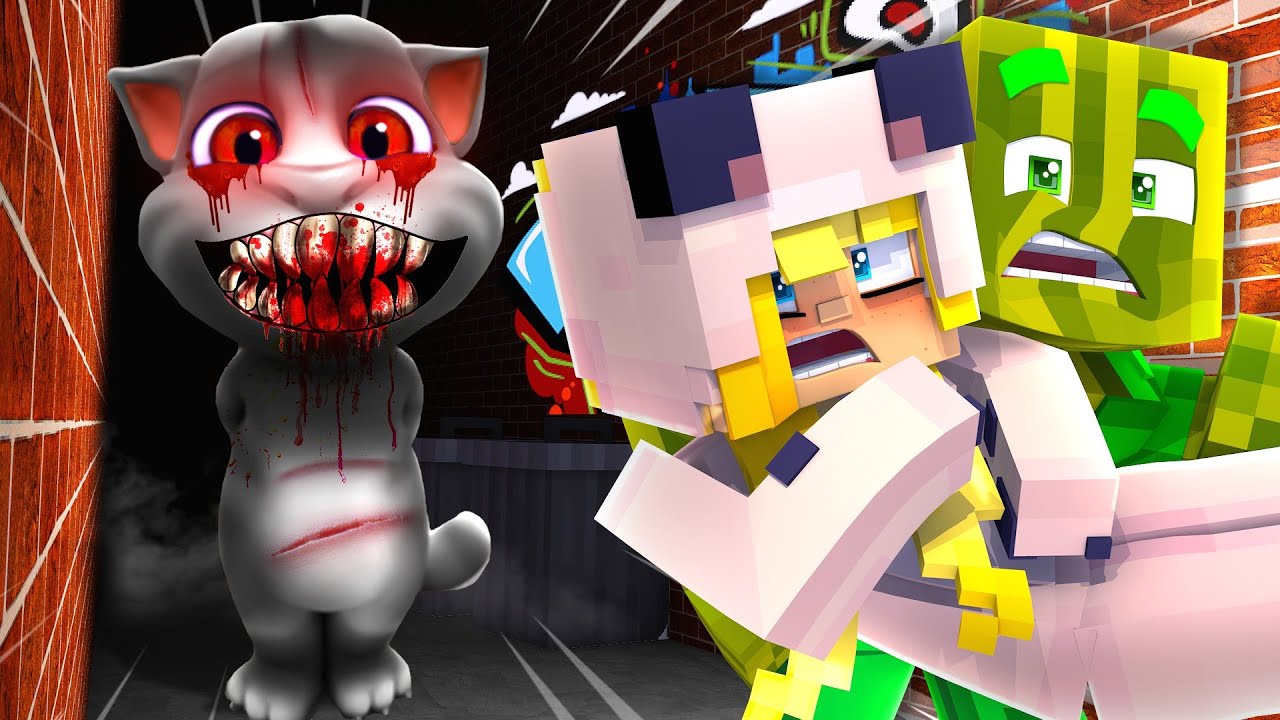 MINECRAFT, ABER TALKING TOM VERFOLGT UNS?! - Minecraft videos