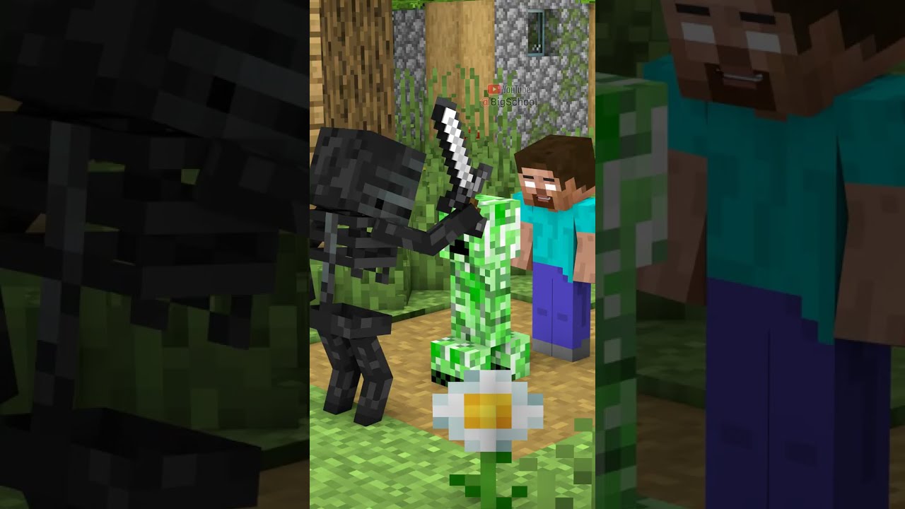 MINECRAFT ON 1000 PING When Wither Skeleton Attack Villagers - Monster ...