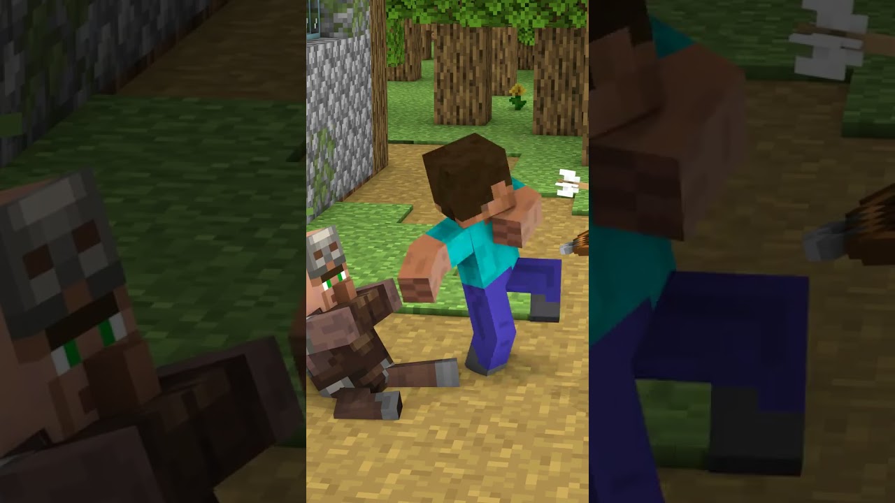 MINECRAFT ON 1000 PING with Pillager Raid - Monster School Minecraft ...