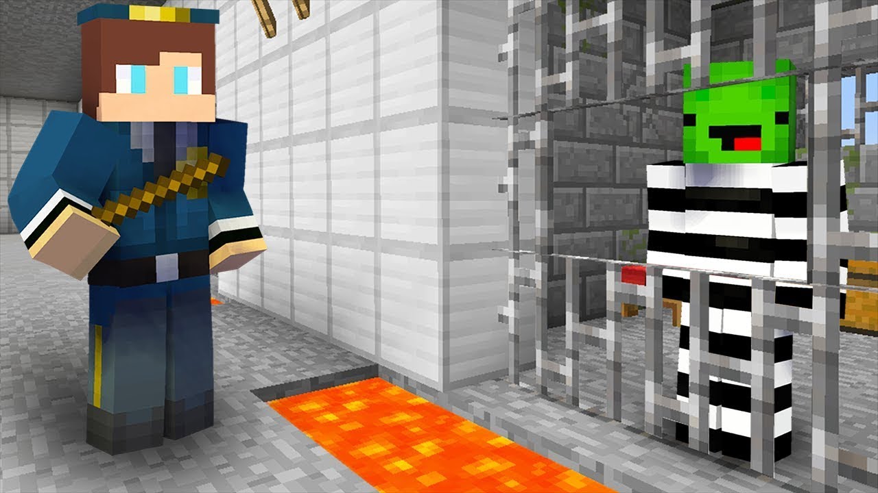 Mikey Escapes The Security Prison in Minecraft - Minecraft videos