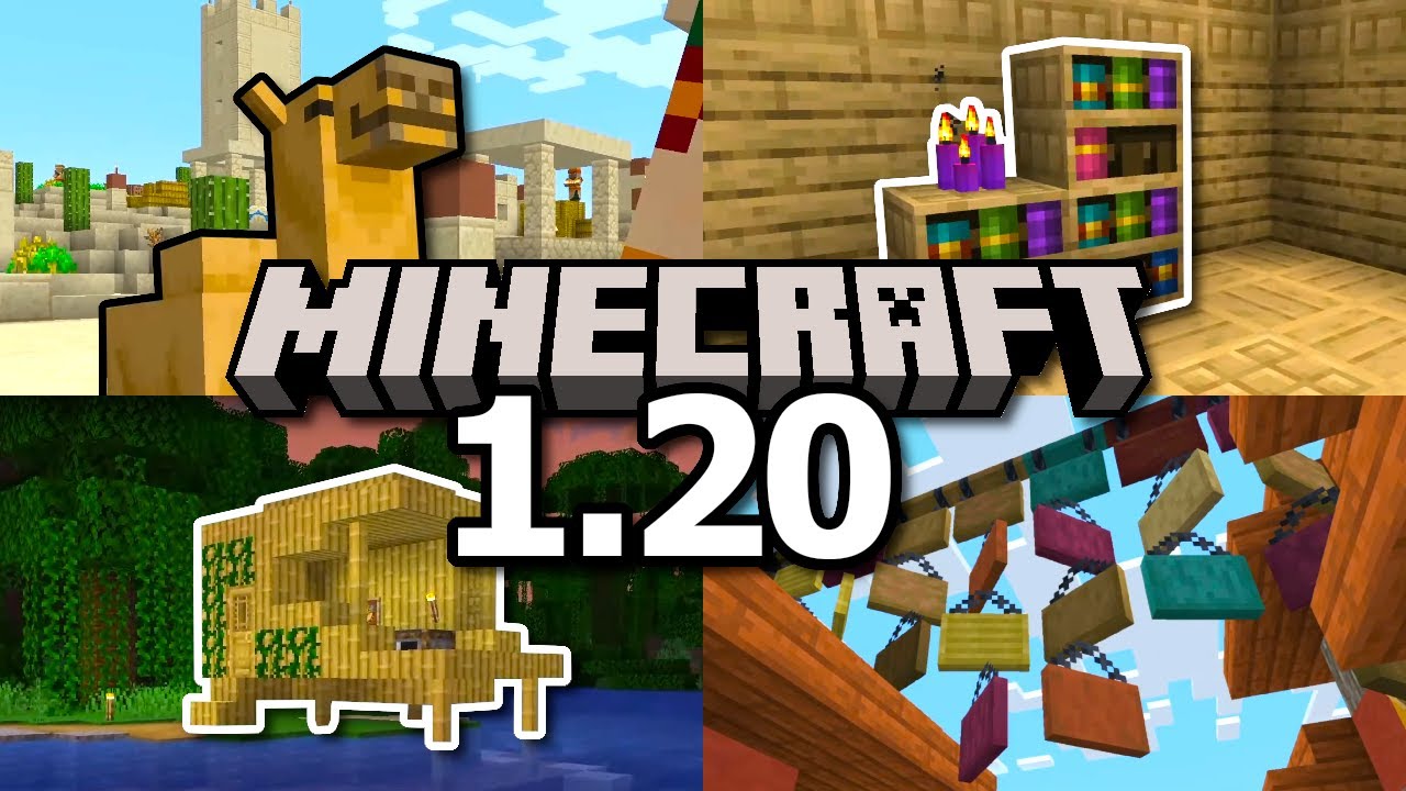 Minecraft 1.20 Update : Camels, Bamboo Wood, Rafts, Hanging Signs, New ...