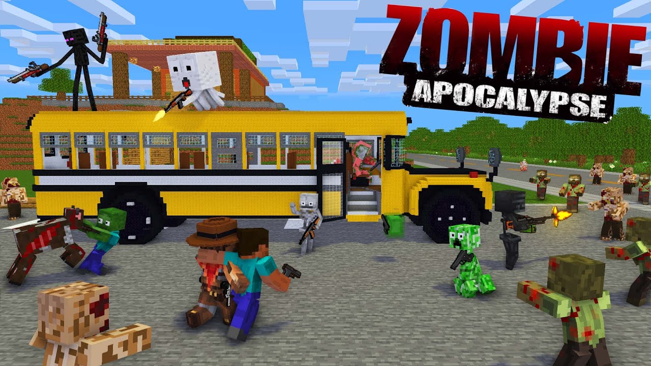 Monster School: BABY ZOMBIE APOCALYPSE CHALLENGE - Minecraft Animation ...