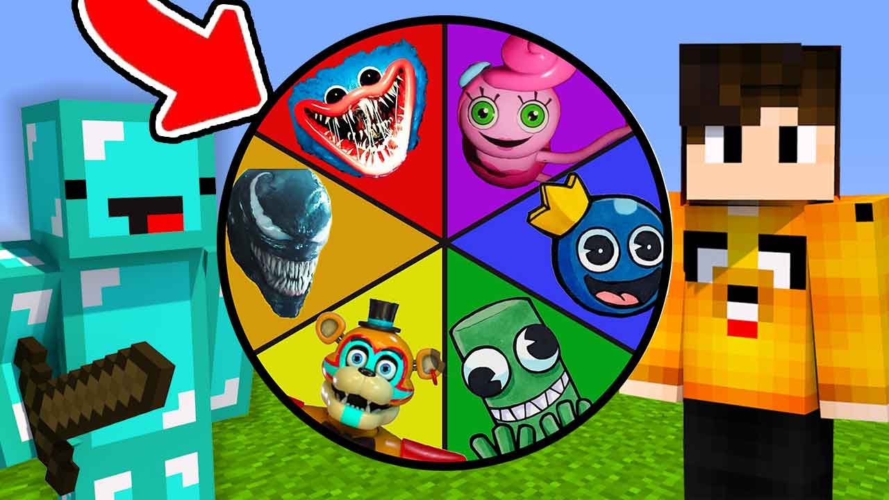 The Roulette Of SCARY MOBS In MINECRAFT! - Minecraft videos