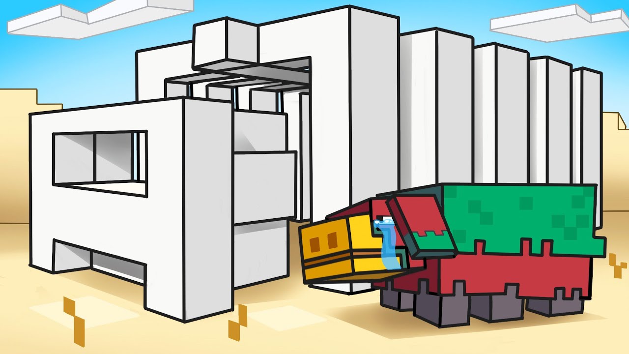 The Story of Minecraft's SNIFFER... (Cartoon Animation) - Minecraft videos