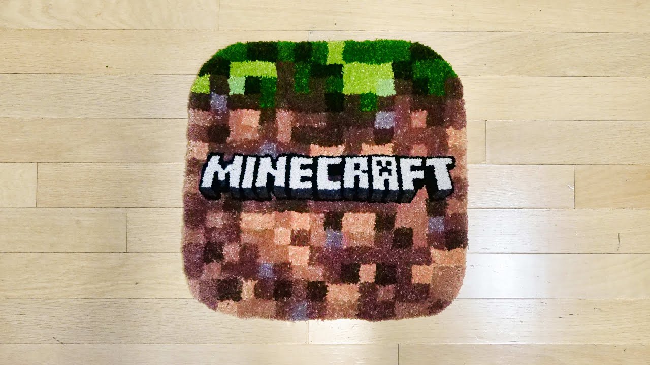 Tufting a Minecraft Rug - Minecraft videos
