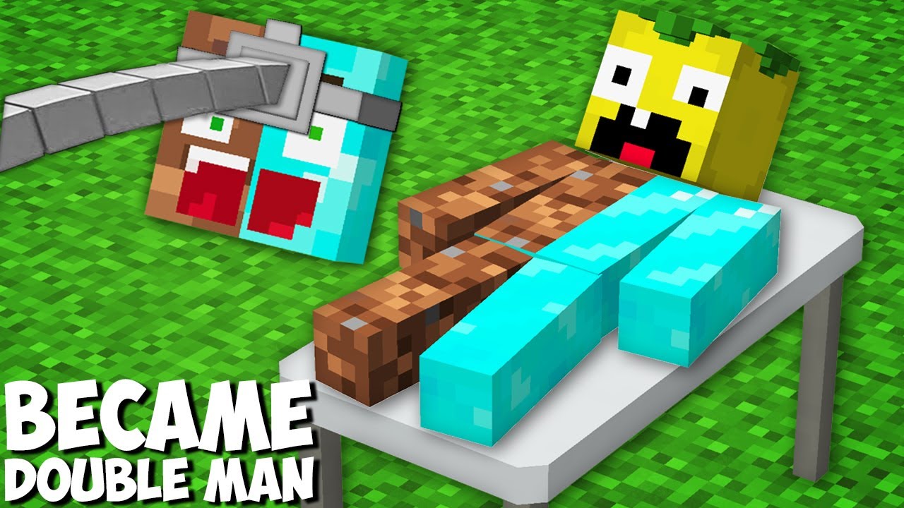 Why did THEY TURN ME INTO DOUBLE DIAMOND DIRT MAN in Minecraft ! BECAME ...