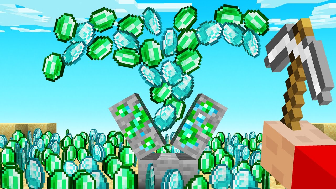 ALL DROPS are MULTIPLIED x1000 in Minecraft! - Minecraft videos