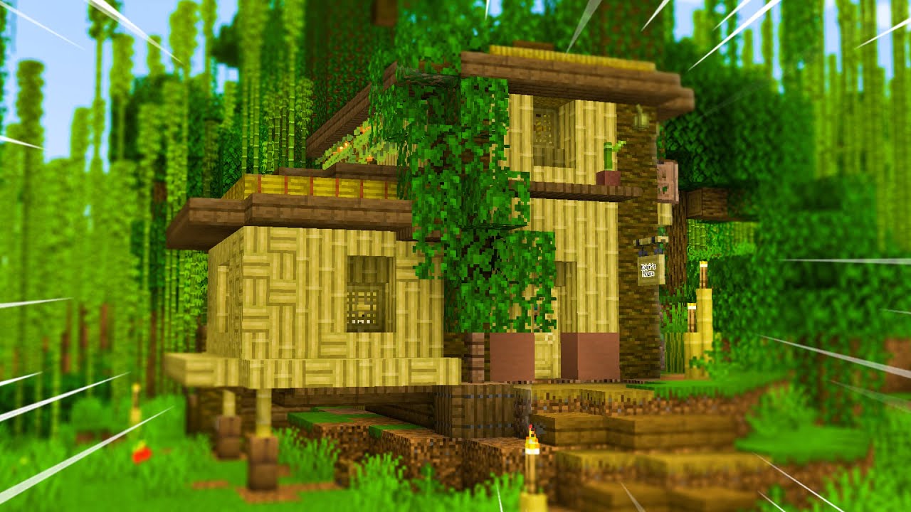 CASA DIN BAMBUS! - Minecraft 1.20 - Minecraft videos