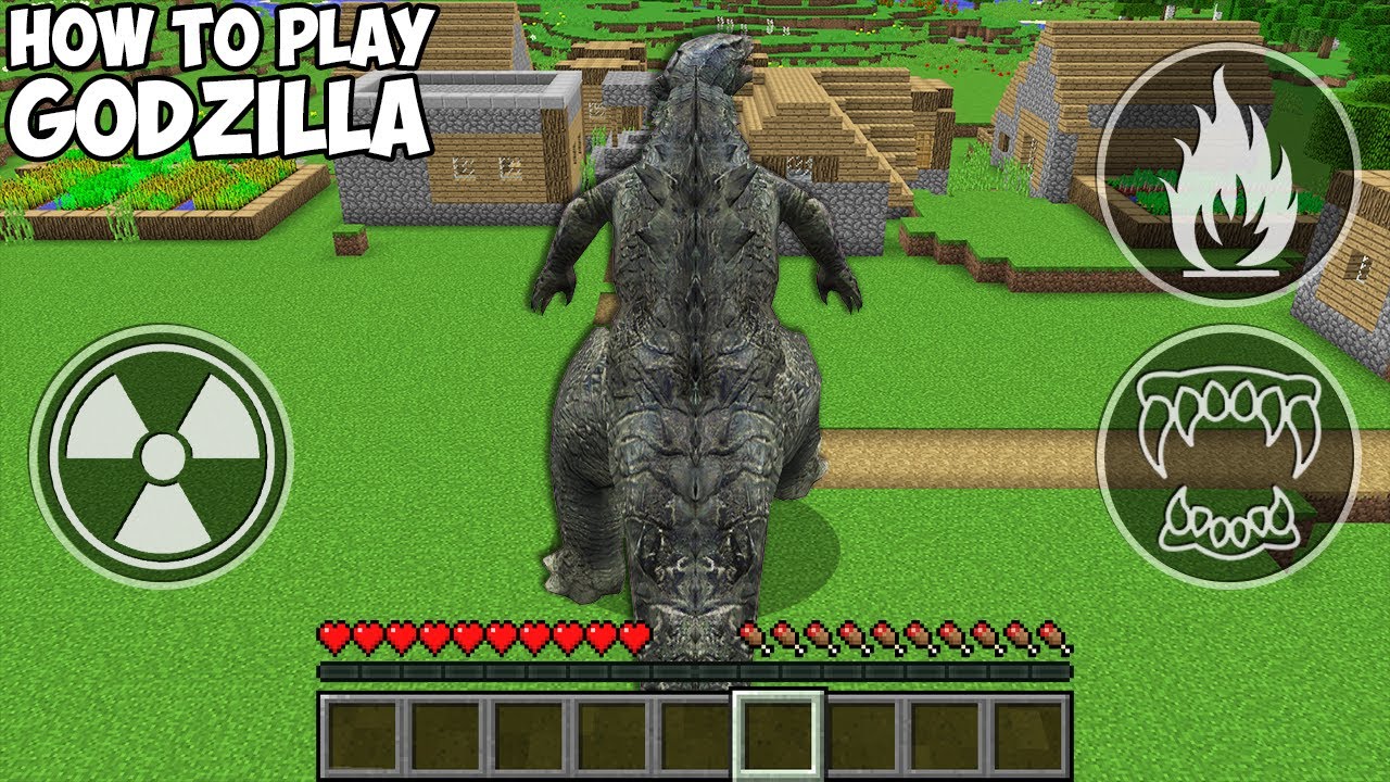 HOW TO PLAY GODZILLA in MINECRAFT! REALISTIC SUPERHEROES GAMEPLAY ...