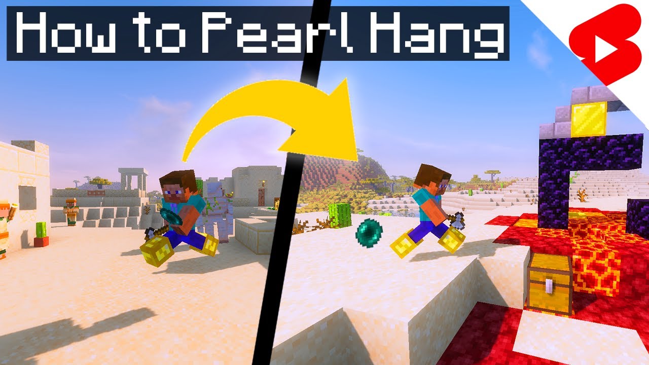 How to Pearl Hang in Minecraft - Minecraft videos