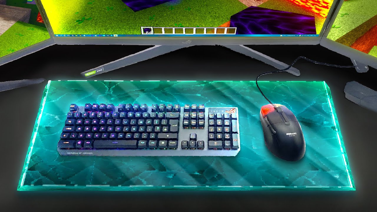 I Beat Minecraft With a Glass Mouse Pad.. - Minecraft videos