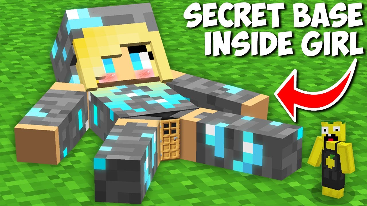 I found the MOST SECRET BASE INSIDE THE DIAMOND GIRL in Minecraft ! NEW ...