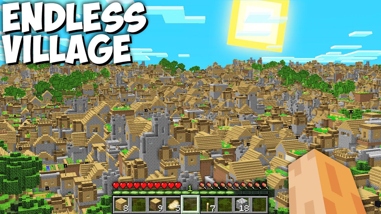 I found this ENDLESS VILLAGE Dungeon in Minecraft !!! Secret Infinity ...