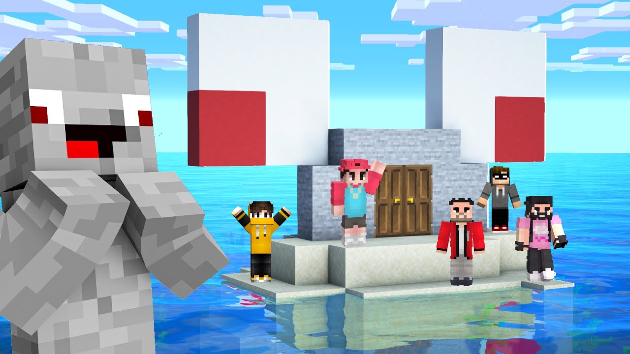 Mein 1. HAUS auf Minecraft YOUTUBER INSEL Folge 1 - Minecraft videos