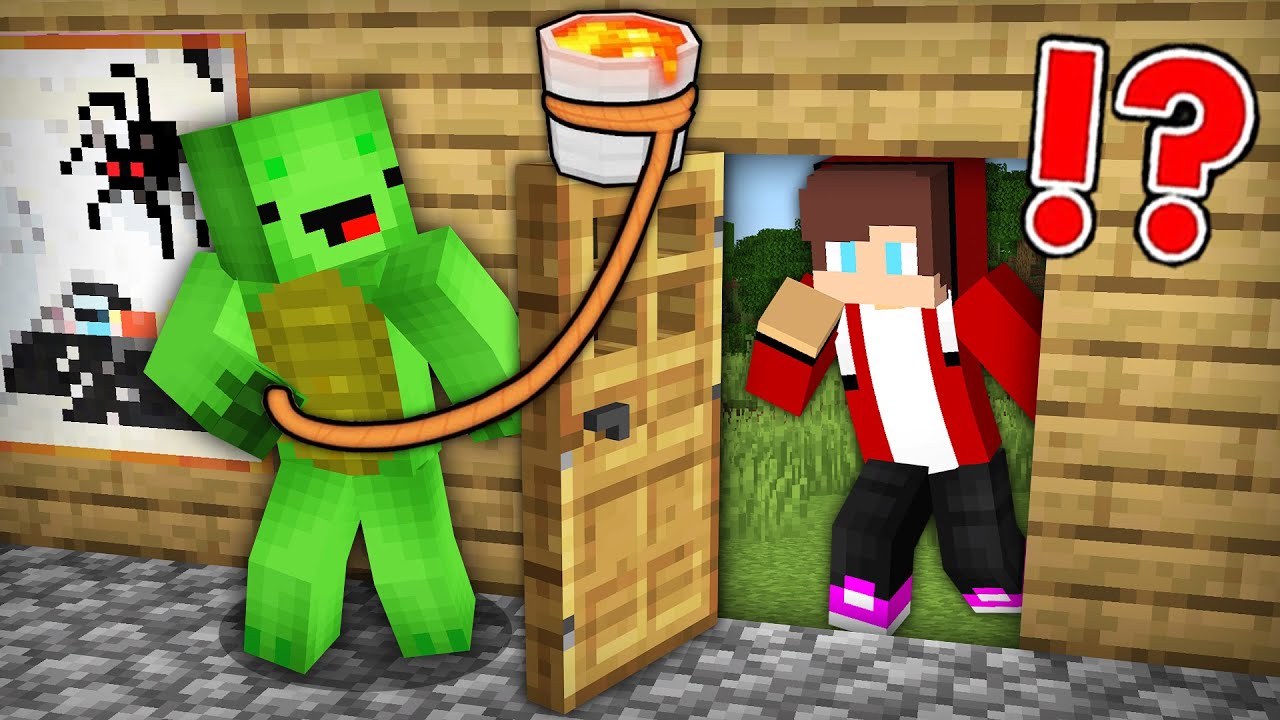 Mikey and JJ Pranks in Minecraft Challenge - Maizen - Minecraft videos