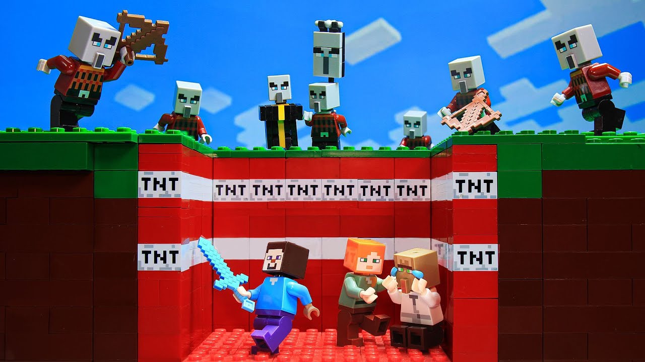 Minecraft, But You Are Buried Alive Under TNT - Lego Minecraft ...