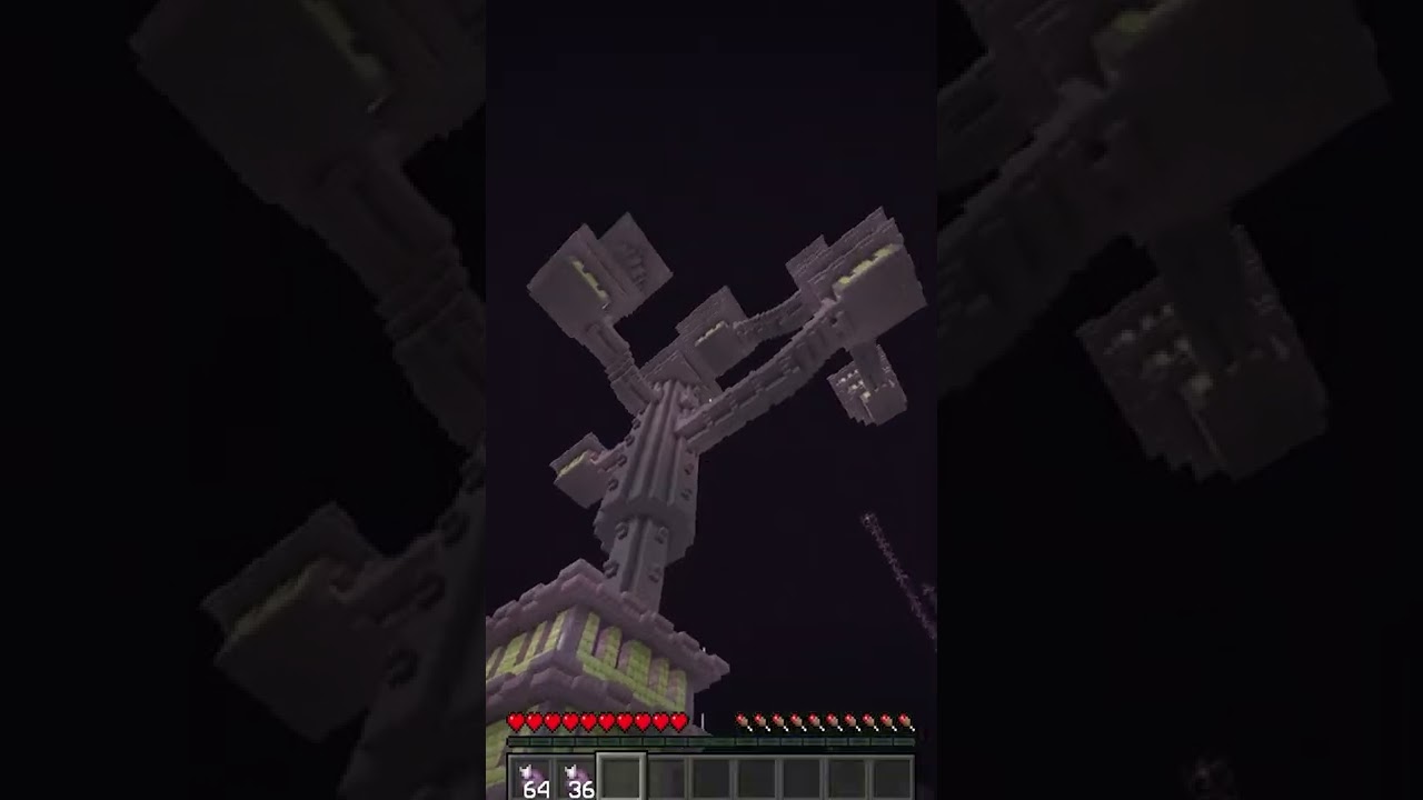 Minecraft Dar Incep Din End #shorts - Minecraft videos