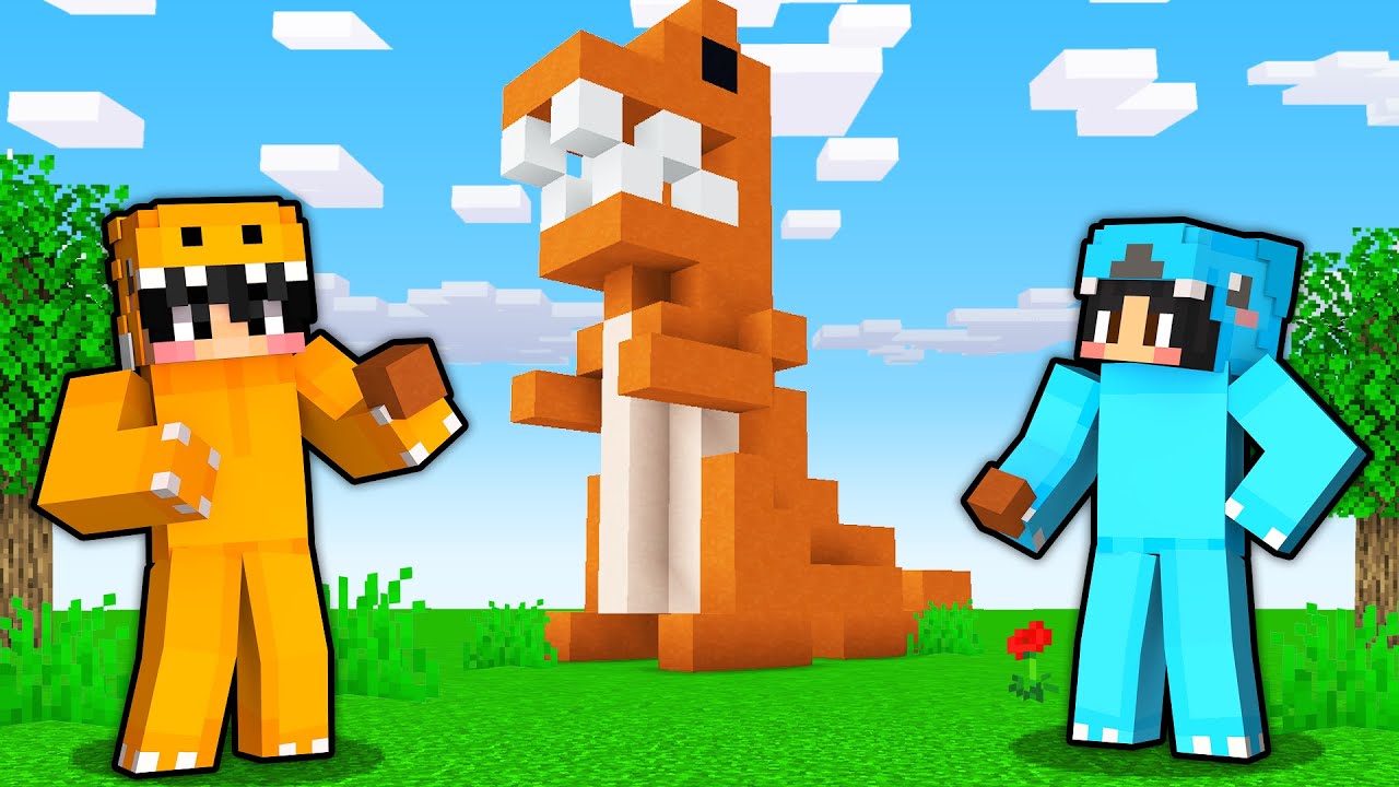 Minecraft - LEGENDARY DINOSAUR?! (Build Battle Minigame) - Minecraft videos